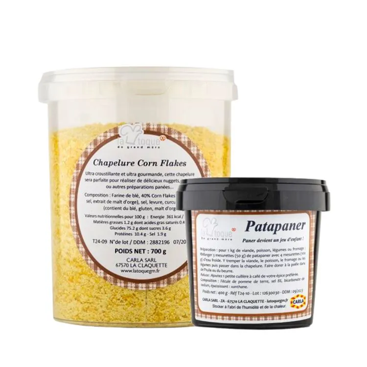 la toque de grand-mère - LOT PANURE PATAPANER + CHAPELURE CORN FLAKES ...